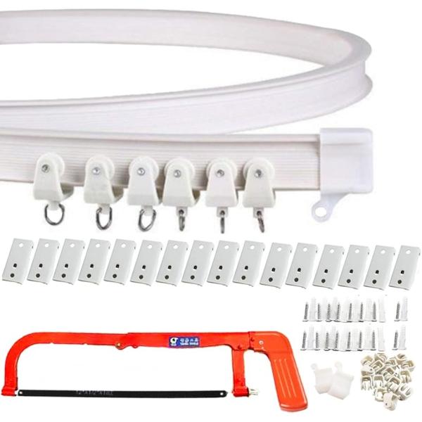 バリエーションコード : 2B6DC0R11K・自由にカット可能、自在に曲がるフレキシブルなカーテンレールです。出窓や車への取付など変形したスペースへ取付して頂けます。長さを自在にカットして使用できる様に専用カット工具（金属用ノコギリ）を付...