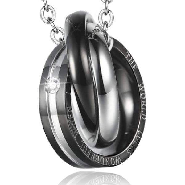 バリエーションコード : 2B806Y2306・v「 WHEN I AM WITH YOU THE WORLD LOOKS WONDERFUL/ あなたと一緒にいれば世界がすばらしく見える 」カラーリングにはただ首にかけるだけで二人のハート...