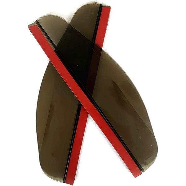 サイズ：17.5cmx5cm仕様：サイドミラー雨除けバイザー（左右2個セット）素材：PVC（柔軟性、防水性、耐熱性に優れます）配色：シースルーブラック