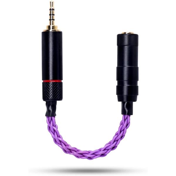 バリエーションコード : 2B4XNF9V68・3.5mm 3極（ステレオ）プラグから2.5mm 4極（バランス）への変換ケーブルです。・8芯Braid（編み）構造を採用、柔らかくて、高品質の材料で耐久性も一層強くなります。・銀メッキを施し...