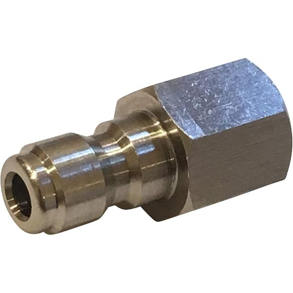 バリエーションコード : 2BF3XO4KPB・1/4’’サイズの高圧洗浄機用ワンタッチカプラーのオス（1/4めねじ）です。・海外製の高圧洗浄機への洗浄ノズル等の接続に使用ください。・「材質」　真鍮 「カプラーサイズ」 1/4’’・「ねじサ...
