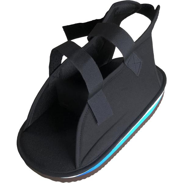 バリエーションコード : 2B89KRGCNV・怪我をした足やギブスの上からでも3本のストラップと前後に開放したデザインで容易に装着ができる軽量のギブスシューズです。・船底型のロッカーソールが地面とつま先やかかととの摩擦や衝撃を吸収し、歩行...