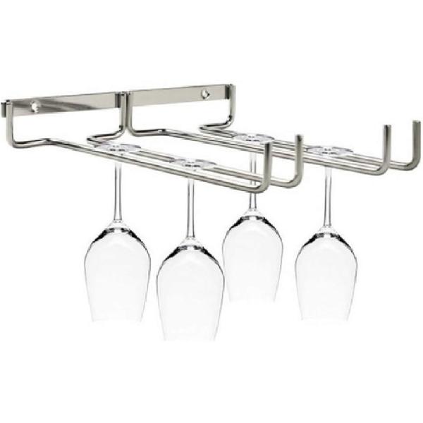 ・シンプルな壁掛けの２連式コブレットグラス ワイングラスホルダーです。・グラスをひっくり返して乾かせるので、水滴の跡が付かずキレイをキープできます。布巾掛けとしても使用できます。・ワイングラスをオシャレに収納。ワイングラスだけでなく、カクテ...