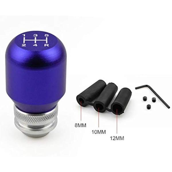 バリエーションコード : 2B8C865TQL5速MT車用の汎用アルミ製シフトノブです。高さ調整可能でベストなシフトポジションに調整できます。M8 M10 M12 の3種類アタッチメントが付属しています。国産、外車問わず多くの車種にご利用可...