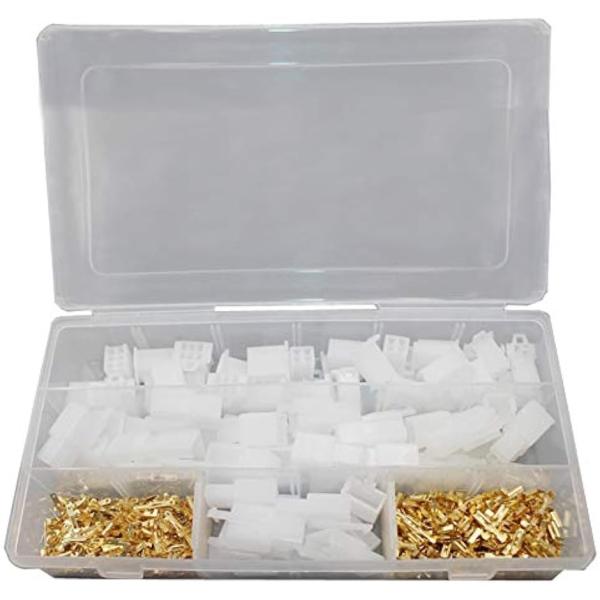 バリエーションコード : 2B8D3TTWQ5自動車やバイクの配線、ハーネス加工、修理、修繕に1セットあると便利なメンテナンスパーツ、端子キットです。2ピン、3ピン、4ピン、6ピンの4種類各10セット＋2.8mm接続端子が150セットありま...