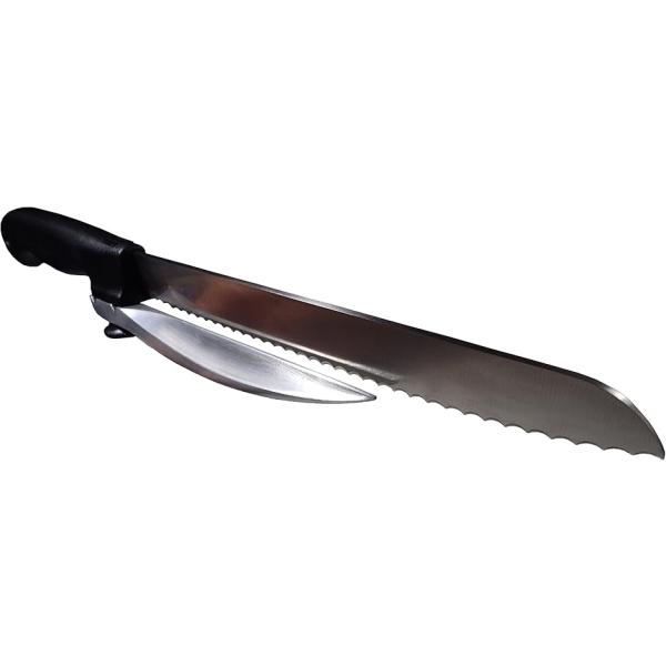 ・BaouRouge 精密スライスナイフ（右利き用）は、誰でも簡単に食材を同じ厚さにスライスできるガイド付き 調理用包丁です。備え付きのガイドの目盛りを合わせるだけで、1mm単 位で均一にスライスすることができます。肉、パン、チーズ、果物、...