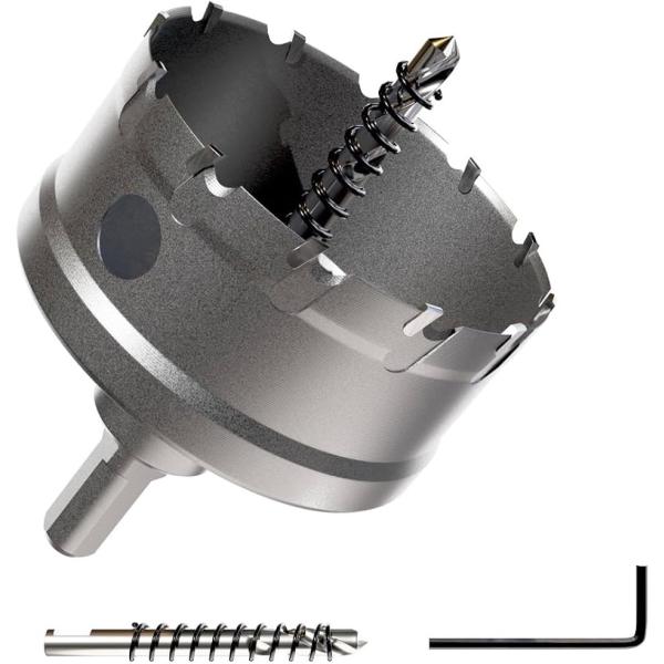バリエーションコード : 2B6KV0HD28優れた切れ味と耐摩耗性を持った超硬チップを使用。 バイメタルホルソー より強力なロングホールカッターです。「使用時の注意点」潤滑油をご利用ください。「セット内容」本体1個・センタードリル２本・六...