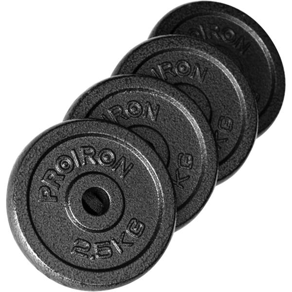 ・「重量」2.5kgx4、「中央の穴の直径」25mm・「なぜほとんどのボディービルダーが鋳鉄を選んだのですか？」鋳鉄は耐久性が高く、コンクリート充填ビニール製ウェイトプレートよりも濃縮されているため、ウェイトプレートのサイズをよりコンパクト...