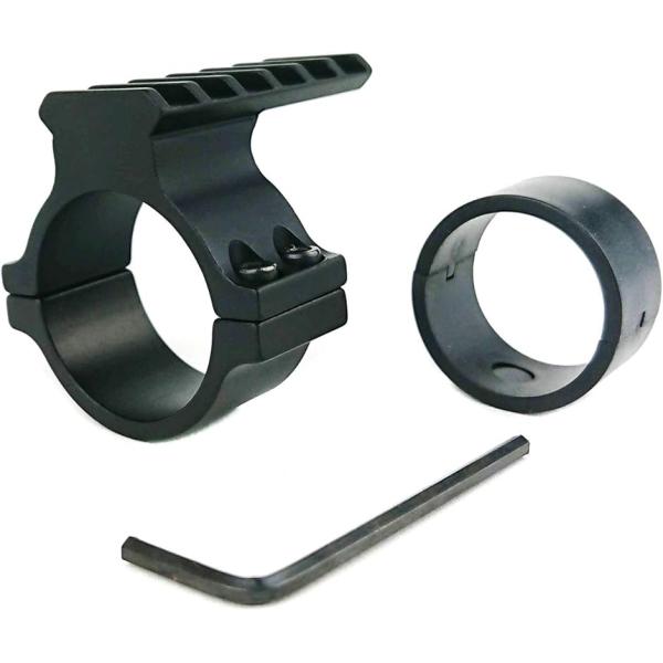 ・スナイパースコープ、ライフルスコープの上に、20mmレイルを取り付け、OPタイプドットサイト、フラッシュライト、タクティカルライト、レーザーサイトやホロサイトなどアクセサリーのマウントが可能です。・上部レールはレール幅 20mm、6スロッ...