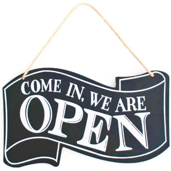 バリエーションコード : 2B8L1KNQC2・商品内容：木製OPEN/CLOSED看板 黒色x1枚 （リバーシブル仕様です）・概寸：幅25cmx高さ15cm・素材：木・麻紐・用途：カフェ・居酒屋・バー・美容室・理容室・エステ・整骨院・雑貨...