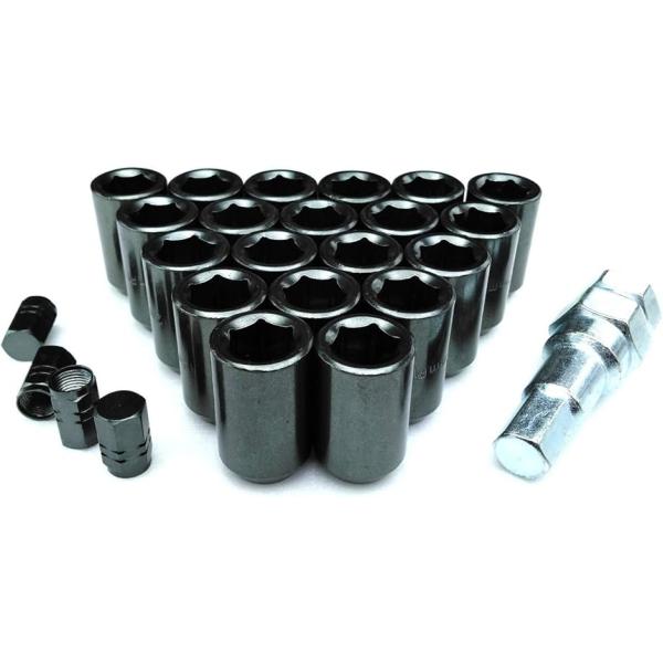 バリエーションコード : 2BF7930QRJ・愛車のホイールナットを内六角のロックナット（スチール製）にドレスアップしませんか？盗難防止にもなります。・４穴用１６個、５穴用２０個、６穴用２４個の３種類、M12 P1.25とM12 P1.5...