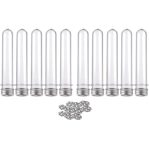 さまざまな用途に使用できる耐久性に優れたアルミキャップ付きのプラスチック製の試験管10本セットです。ガラスと違ってプラスチック製なので、丈夫で割れにくいため、安心してお使いいただけます理科の実験やお子さまの自由研究などはもちろん、ビーズやパ...