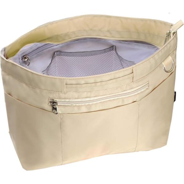 バリエーションコード : 2B29FWLG8C「商品名」CtwoQ バッグインバッグ インナーバッグ 軽量 自立 大容量 収納 バッグ トートバッグ レディース メンズ / カラー：ベージュ、ブラック、ライトネイビー、ワインレッド、エメラル...