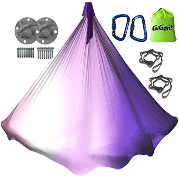 バリエーションコード : 2B8SI94ICU「おかげさまで累計販売台数6642台突破」GiGant (ギグアント)エアリアルヨガハンモックベストセラーNo.1商品から待望のNEWカラーバリエーションが新登場。「まだほとんどのヨガスタジオで...