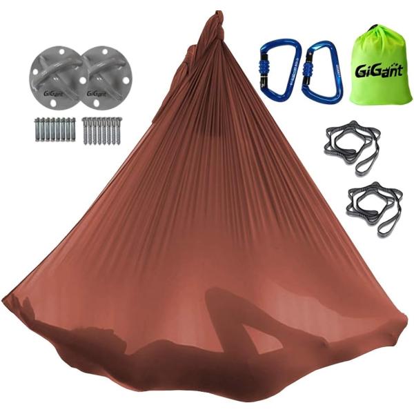 バリエーションコード : 2BFXI2XPE9・今 話題の空中ヨガ（エアロヨガ）セット。逆さになる楽しさ、空中に浮かぶ楽しさを体感。・空中でしかできない動きが出来るところが魅力なエアリアルヨガ＊・サイズ：約5ｍx幅2.8ｍ 素材：ナイロン ...