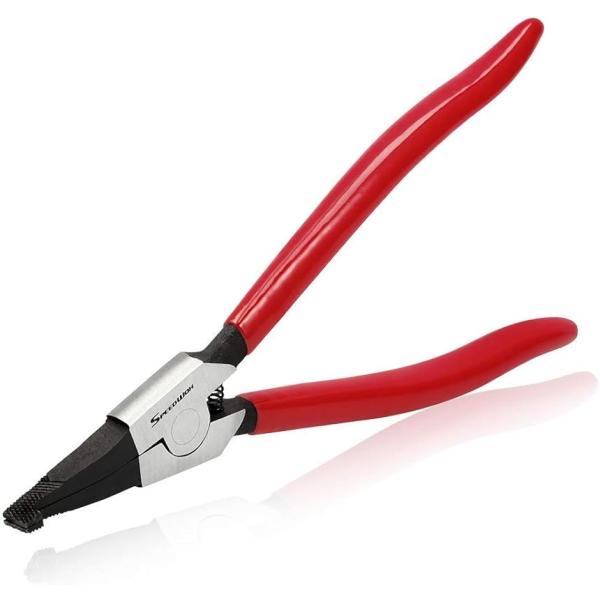 バリエーションコード : 2B8V3QDLFN・「用途」スナップリングとは異なり、穴の開いていないロックリング（C型リング）の脱着、自動車のトランスミッション・ドライブシャフトの分解・整備に便利なツールです。・「特徴」先端には滑り止め加工が...