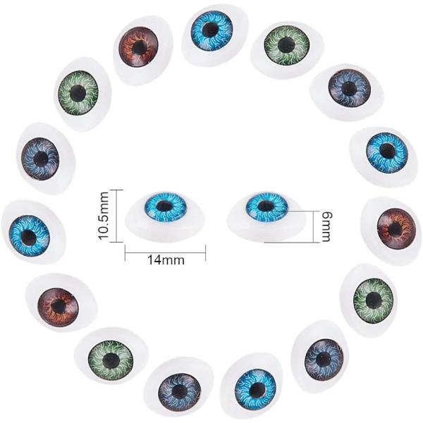 バリエーションコード : 2B8W9U8XDW・「サイズ」:10.5x14x6mm、約30個/色、約120個セット。・「実用＆安全な材料」プラスチック製の目玉の非毒性かつ実用的です。可愛いぬいぐるみ目、色々な手作り作品にぴったりです.テディ...