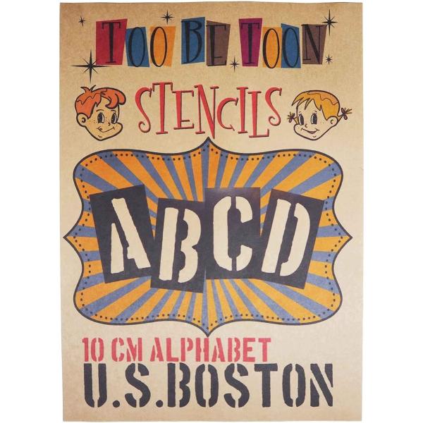 バリエーションコード : 2B8XPL2N3D・ア ルファベットの10cm特大ステンシルシートが26枚も入っています。・ステンシルシートのア ルファベットや数字は機械制御で配置されているので、初めて使う方でも綺麗にバランス良くステンシル可能...