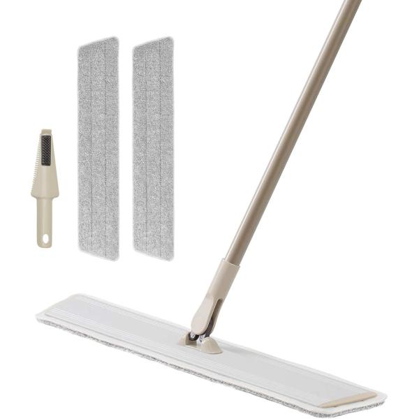 バリエーションコード : 2B8X6DKY0T・「セット詳細」：ハンドル1本、取替用クロス2枚、ヘッド1個、スクレーパー1個・「組立簡単」：組立が簡単で手元に到着してすぐ使用したり、モップ本体は軽量で片手でも操作したりできるので、毎日楽に掃...