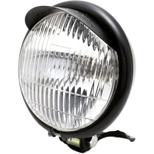 ベーツライトタイプのヘッドライト。汎用のカスタムパーツです。ハンドルやミラーなどのカスタムに合わせることでフロント周りが引き締まります。アメリカン、カフェレーサー、モタード、トラッカーなどのカスタムに多数ご利用いただいております。仕様　サイ...