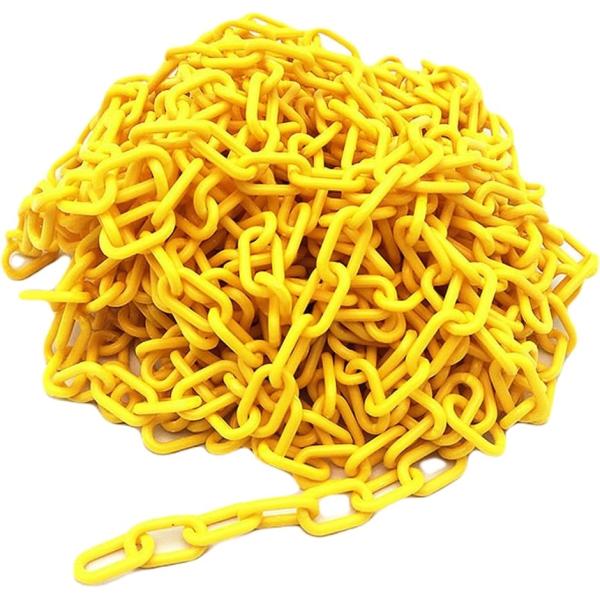 バリエーションコード : 2B9002NTIQ「主要なカラーバリエーションで選びやすい」屋内外兼用の15mプラスチックチェーンは、使いやすい単色や2色パターンの3種類を展開。「イエロー・ブラック」は立ち入り禁止や進入禁止に、「ホワイト」や「...