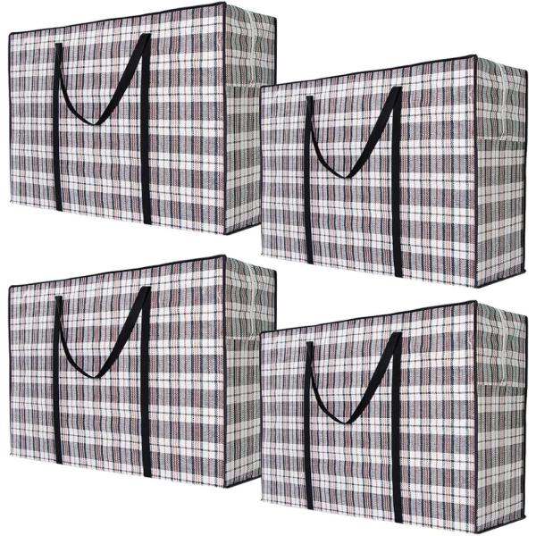 バリエーションコード : 2B90604T2T「 収納に便利な大きい袋 」 引越や収納に最適な大容量防水収納バッグ4枚セットです。羽毛布団や洋服、キャンプ用品などたっぷり入る特大サイズで、お部屋をすっきり整理整頓できます。「 持ち手付き 」...