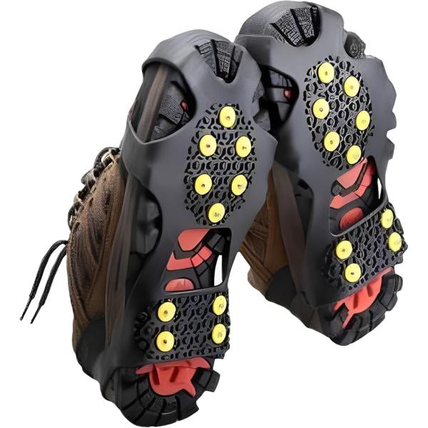 バリエーションコード : 2B90FNJ2TVこのアイゼンは、ゴム製で脱着が簡単な通勤通学用のアイゼンです。それほど過酷な登山や技術的な登攀に使うことは少ないですが、日帰り登山や軽い雪山登山に十分な性能を発揮しますので、念のために予備のアイ...