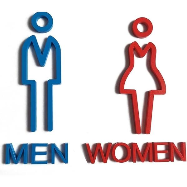 見やすい男女トイレサイン 男性・女性のピクトグラムデザインで一目で識別できるトイレサイン。英語表記付きのバイリンガル表示で、外国人にも分かりやすいトイレ標識です。高品質アクリル素材で高級感 透明感と光沢のある高品質アクリル素材を使用。耐久性...