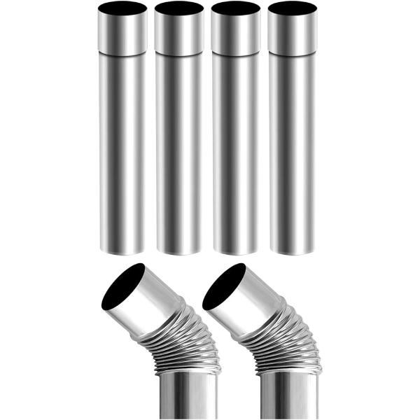 バリエーションコード : 2B9XTCK9PF薪ストーブの煙突：このセットには、45度に曲げられたステンレス製の煙突パイプと、30cmのステンレスパイプが含まれています。薪ストーブやキャンプ用薪ストーブの排気システムに最適です。高耐久性を誇...