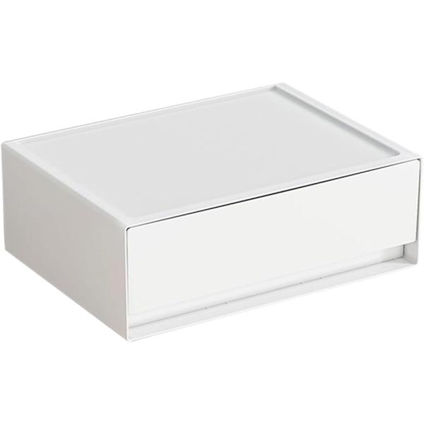 バリエーションコード : 2B90YWP9L1「デスク収納ボックス　小物整理に最適」 デスク周りの小物や文房具をすっきり整理できる収納ボックスです。幅23cm、奥行き17cm、高さ8cmのコンパクトサイズで、どんな場所にもフィットします。文...