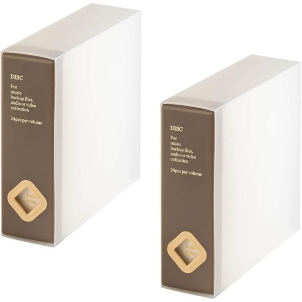 バリエーションコード : 2B919YXP4R「24枚収納」大切なCDやブルーレイ、DVDをすっきり整理整頓できる収納ケース2個セットです。たっぷり収納できるセットで、整理整頓が一気に進みます。「コンパクトで省スペース」場所を取らない設計で...