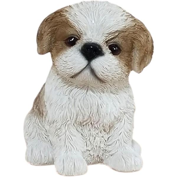 バリエーションコード : 2B91D4IFQ6「特徴」陶器の犬の動物フィギュアは、庭に遊び心と愛らしさ、癒やしを加えます。「屋外オブジェ」ベランダ、バルコニー、玄関のデコレーションやウッドデッキ、芝生、庭の飾りや置物としてご利用いただけます...