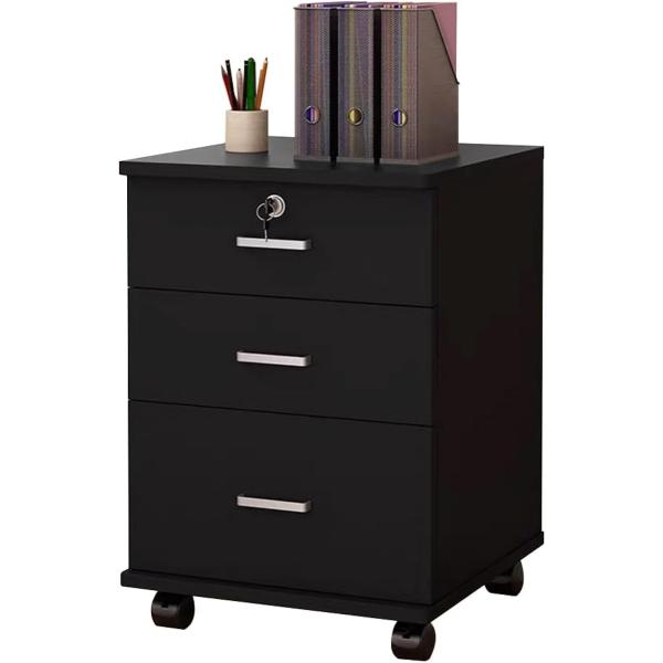 バリエーションコード : 2B9OYWYG2W「大容量＆区分け収納」引き出しが3段付き、用途で使い分けられるの整理が可能です。1段目と2段目は浅めの設計なので、文具、事務用品などの小物も取り出し簡単です；3段目は、A4ファイルが縦でも横でも...