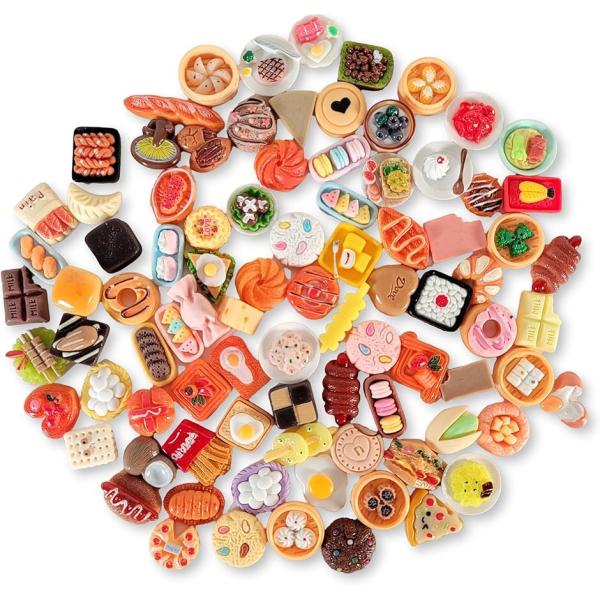 バリエーションコード : 2B92DQ4TYX商品仕様 ： 材質：高品質プラスチック ＊こちらは本物の食品ではなく、デコレーション用のパーツです。サイズ：約2.5cm〜4.5cmドールハウスの飾り付けに ： キッチン、ダイニングルーム、カフ...