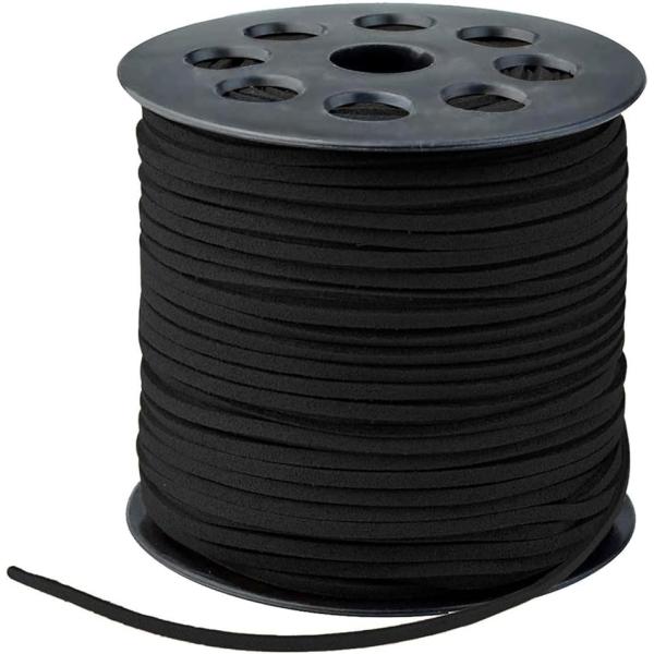 バリエーションコード : 2B9FS93Y1Lレザー紐を使用したハンドメイド、手芸や アクセサリークラフト ， チョーカー紐 など様々な場面で使用できる合皮製 スエード紐です。大容量 全長90Ｍ(メートル)、紐幅2.7ｍｍ。本革のような風合...