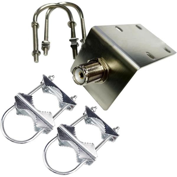 バリエーションコード : 2B92T0LHP6アンテナや無線の設置に。アンテナ基盤＆マストクランプ２個のセットです。トラックやご自宅のアンテナ取り付け、DIY、補修、メンテナンスに最適。マストクランプは、パイプ同士を取り付けるのに便利なダブ...