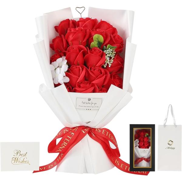 バリエーションコード : 2B20LVLHIT「ソープフラワーとは」石?で作られているお花です。高級感もありきれいでいい香り大切な人へのプレゼントへぴったり。「お手入れ不要。きれいで長持ち」本物そっくりに精巧に作られていますが、生花ではない...