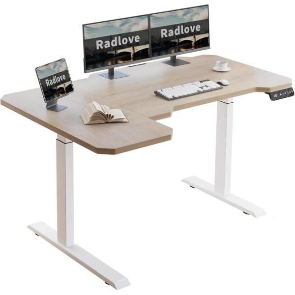 「商品仕様」＊天板サイズ：約幅150CMx奥行101.5CM（左）74CM （右） ＊天板は3分割 ＊本体重量：約30KG ＊耐荷重80KG ＊高さ調節範囲：69-115CM（厚さ：2CM、高さ71-117CM）＊材料:化粧合板、鋼鉄合金材...