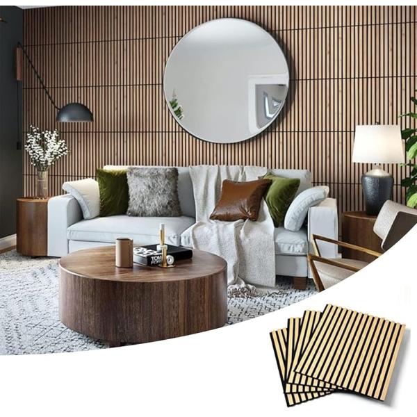 バリエーションコード : 2B93ODOHJI「商品詳細」約600x600mm、厚み21mm（木：12mm、吸音材：9mm）、1箱に4枚入っています（約1.44平米/箱）。お部屋の雰囲気に合わせてオークとクルミの２色をご用意しています。「高...