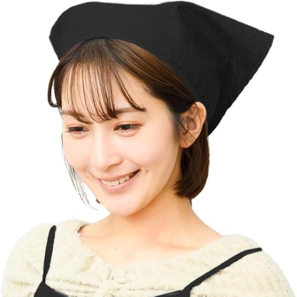 バリエーションコード : 2B93G05SY9人気の「KIRAKU（キラク）」エプロンカラーにて三角巾が登場。細い紐でしっかり結ぶことができ、簡単に解けない仕様となっています。結ぶ位置を自由に調整できるため、頭にしっかりとフィット。長めの生...