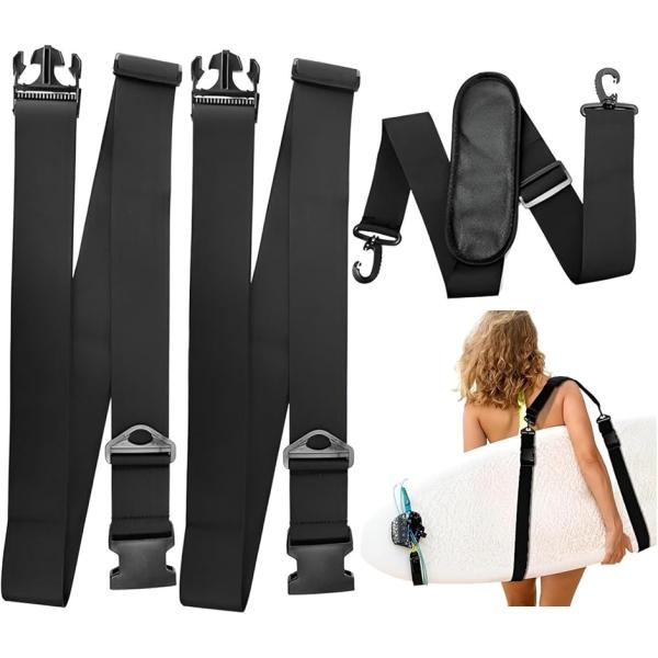 バリエーションコード : 2B940W5UOS取り付けかんたん。サーフボードストラップ、肩掛けタイプのサーフボードキャリーベルトです。最大幅約70cmまで対応可能です。長さの調整可能、ロングボードやサーフボードに、使い勝手の良いストラップで...