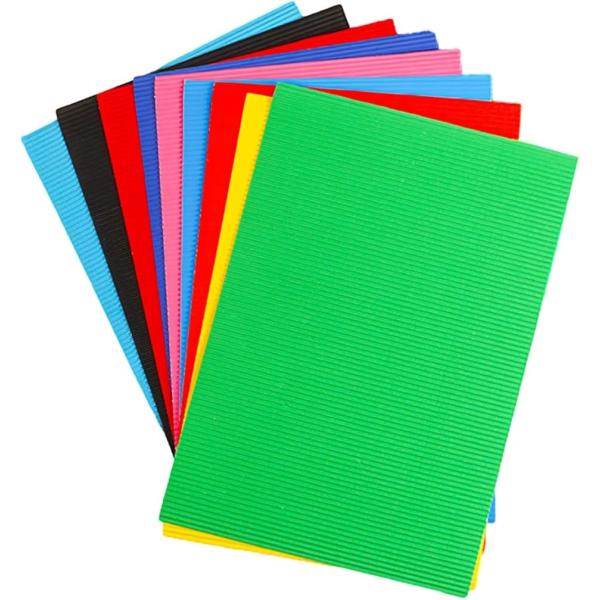 バリエーションコード : 2B9453GLK3「お得な10色10枚セット」 商品の梱包材・緩衝材としてや夏休みの工作に。幅広い用途でお使いいただけるカラー波型段ボールのセットです。「 様々なカラーバリエーション 」 鮮やかな青や赤、可愛らし...