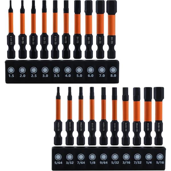 バリエーションコード : 2BUTGUPDD6パッケージを含む： 10pcs SAE-5/64，3/32，7/64，1/8，9/64，5/32，3/16，7/32，1/4，5/16。メートル1.5mm、2mm、2.5mm、3mm、3.5mm...