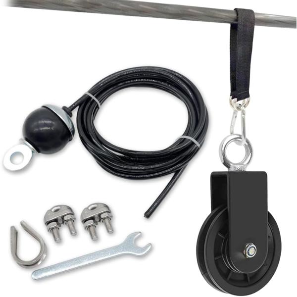 バリエーションコード : 2B94GPQJQTこのジム滑車は、フィットネスやDIYプロジェクトに最適な高機能アイテムです。ナイロン製の滑車とベアリングを採用し、摩擦を抑え、滑らかで静かな操作を実現。音を気にせずトレーニングに集中できます。フ...