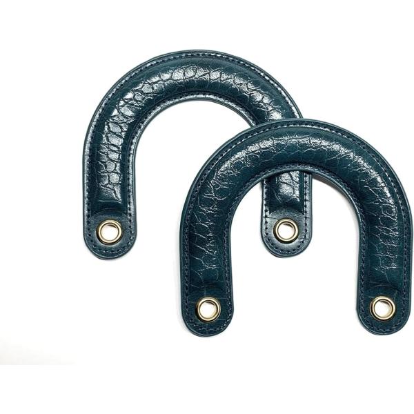 バリエーションコード : 2B94QH03JH素材：PUレザー（合皮） サイズ：12ｘ11ｃｍおしゃれな型押しデザインと色合いのU型持ち手。オリジナルのバッグ作りにお役立て下さい。