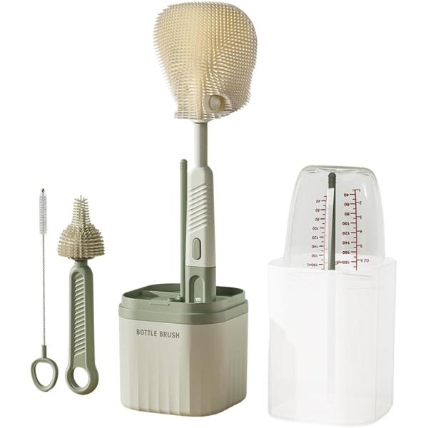 バリエーションコード : 2B93TFW8XI「哺乳瓶ブラシセット」洗浄ブラシは、哺乳瓶などを傷つけない柔らかいシリコンブラシで洗浄することができます。また、蓋の部分は分解して洗えるのでとても衛生的にご使用いただけます。「コンパクトで持ち運...