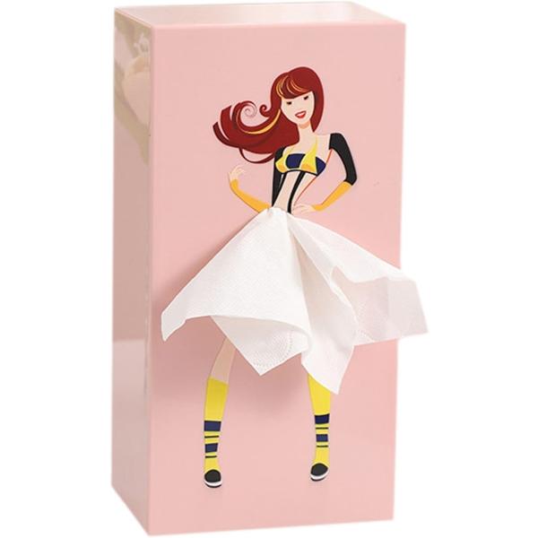 バリエーションコード : 2B95J3CVPR「スカートデザインのお洒落なティッシュケース」取り出し口のティッシュが女性のスカートのような形になり、見た目にも楽しくオシャレなティッシュボックスです。「お洒落なインテリアとして」ユニークなデザ...