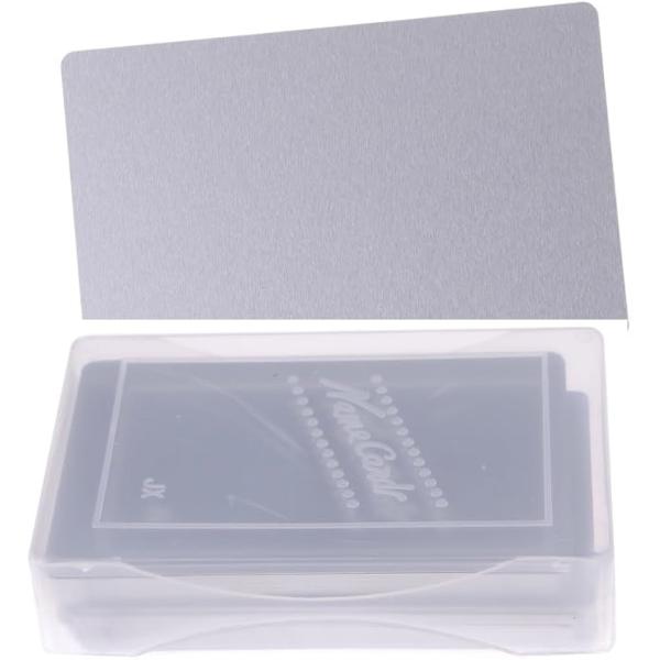 バリエーションコード : 2B95KG5KXLインパクト抜群のレーザー彫刻用名刺カード100枚セットです。シルバーとブラックをご用意いたしましたので、お好みに合わせてお選びください。名刺よりも目立ちやすく、オシャレで実用的なだけでなく、高級...