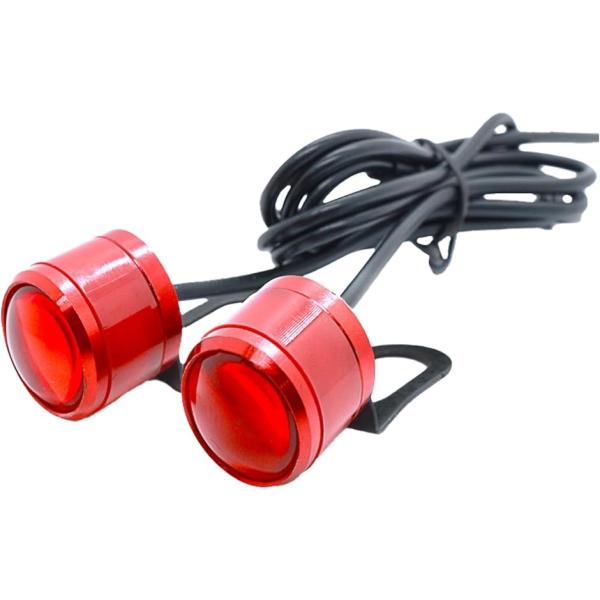 バリエーションコード : 2B95L022RJ「2連LEDストロボ」夜道を明るく照らす。丸形のLEDストロボライトがあなたのバイクをオシャレに装飾。防湿・防水設計で、雨天でも輝き続けます。装着は簡単、パーツのカスタムに最適なアクセントです。...