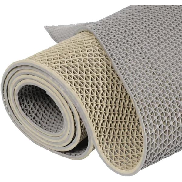 バリエーションコード : 2B9TF2F016「商品詳細」サイズ：幅90cm/120cmx厚さ5ｍｍx長さ1ｍ/3m/5m/10m/15ｍ、10サミを使って好きな大きさにカットします；材質：ポリ塩化ビニル(PVC)；カラー：グレー+ベージュ...